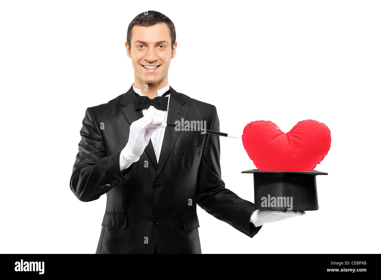 Male magician in black suit hi-res stock photography and images - Alamy