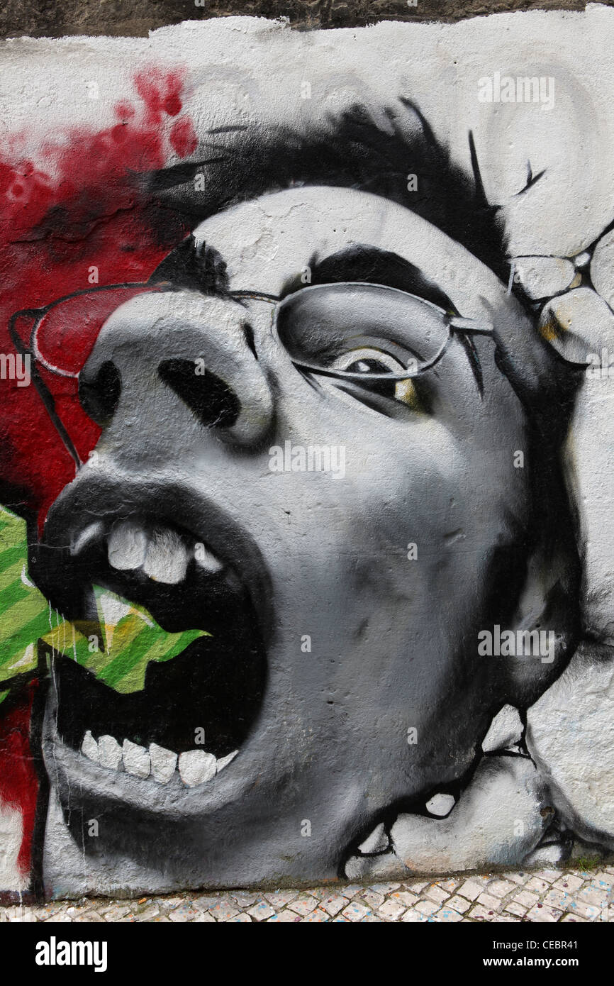 Graffiti head face hi-res stock photography and images - Alamy