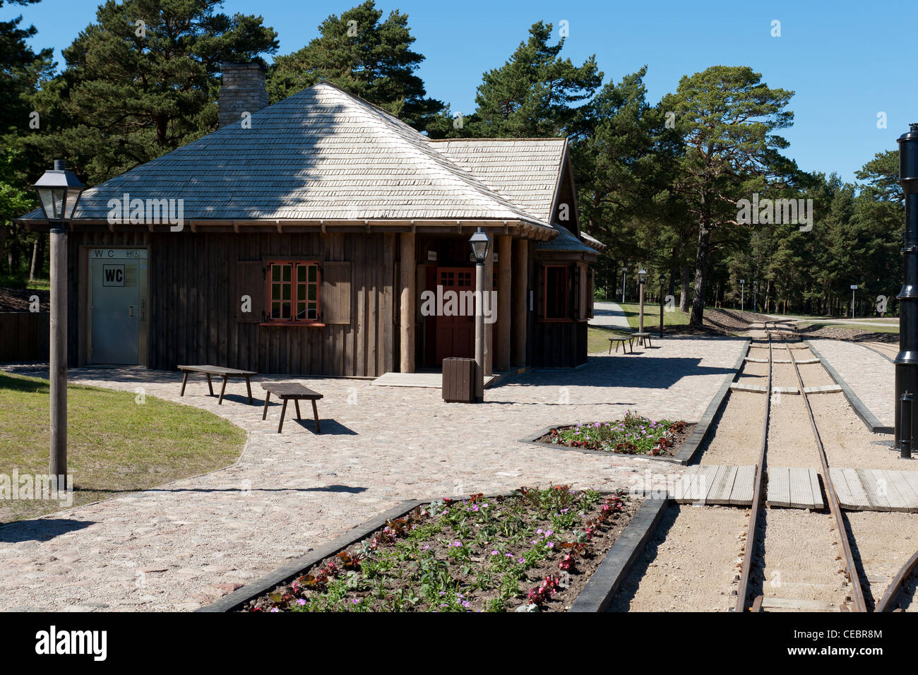 Small train station europe hi-res stock photography and images - Alamy