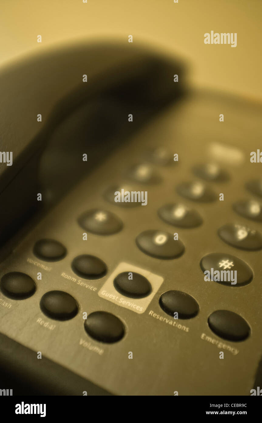 Room service telephone hotel hi-res stock photography and images - Alamy