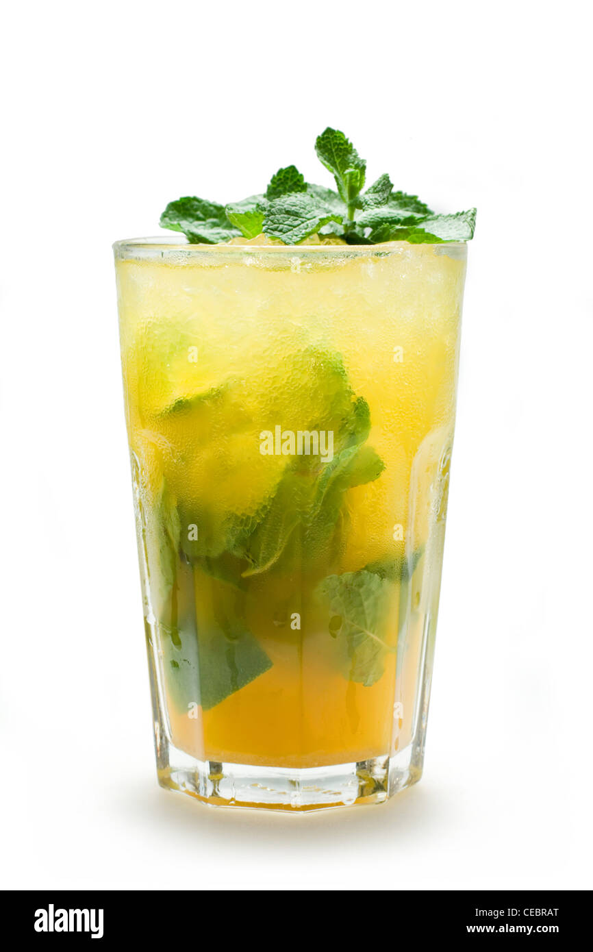 Mango Mojito - alcohol free (lime, mint, brown sugar, lime juice, mango ...