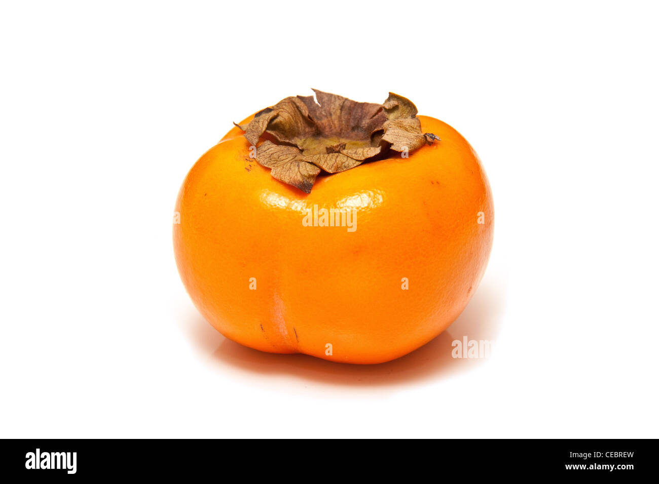 Sharon fruit or Persimon fruit isolated on a white studio background ...