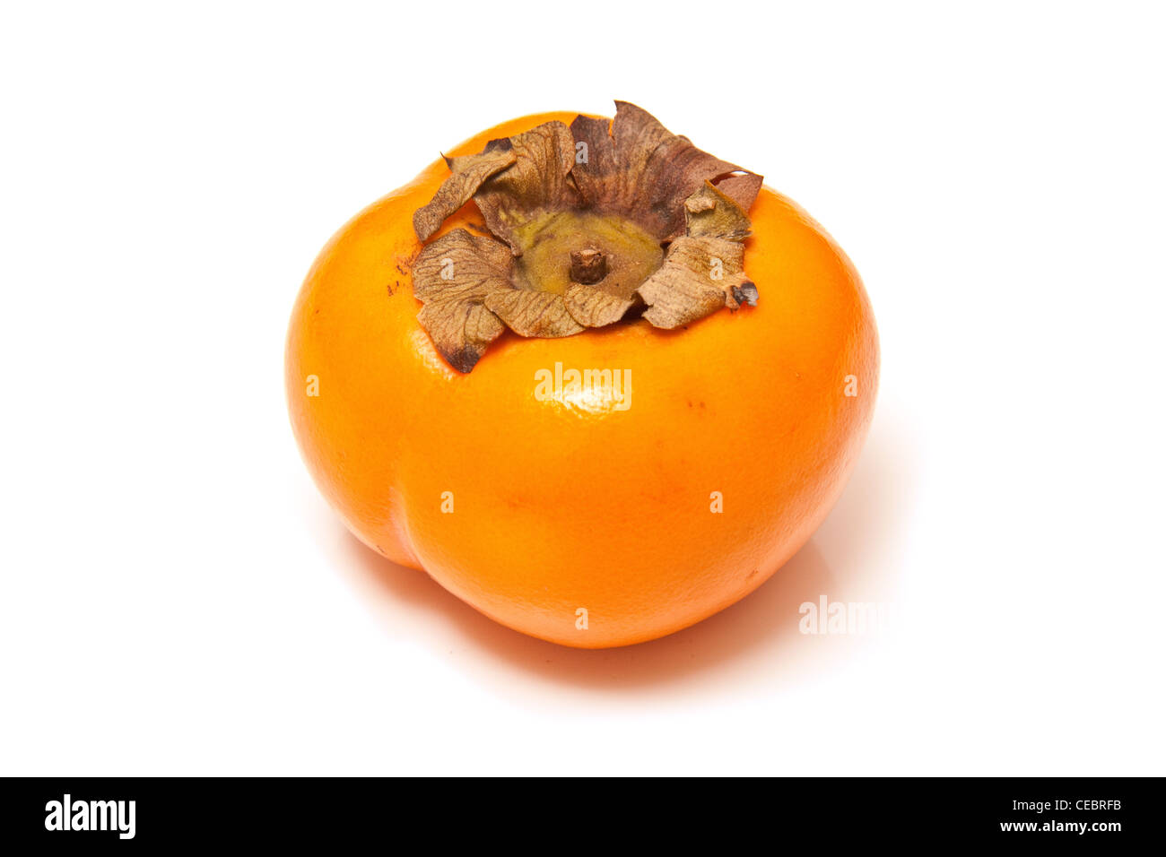 Sharon fruit or Persimon fruit isolated on a white studio background ...