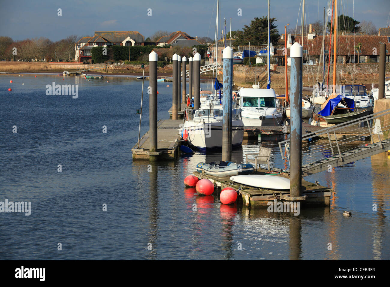 Topsham waterfont, Exe estuary, Devon, England, UK Stock Photo - Alamy