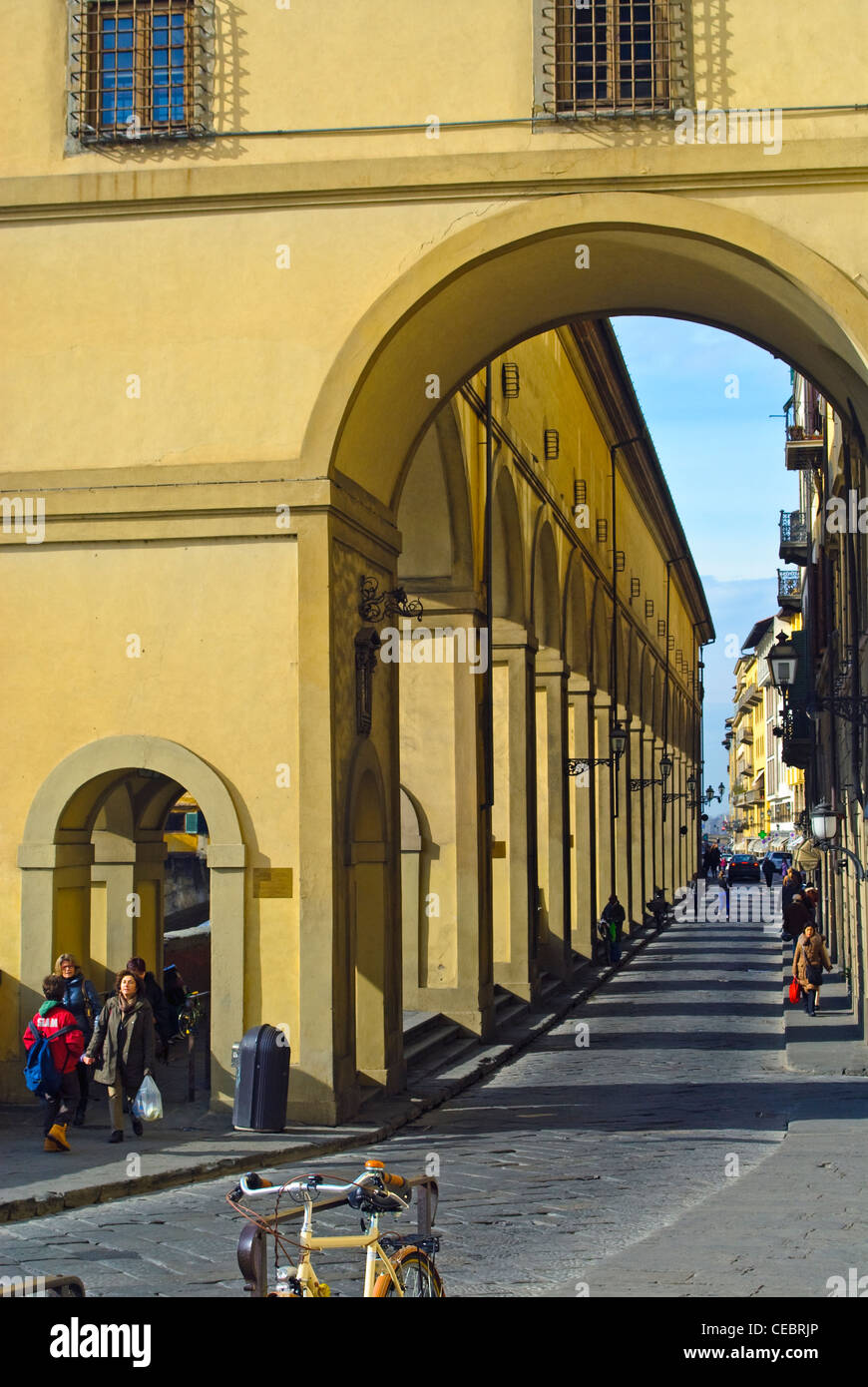 A section of the Vasari Corridor Stock Photo - Alamy