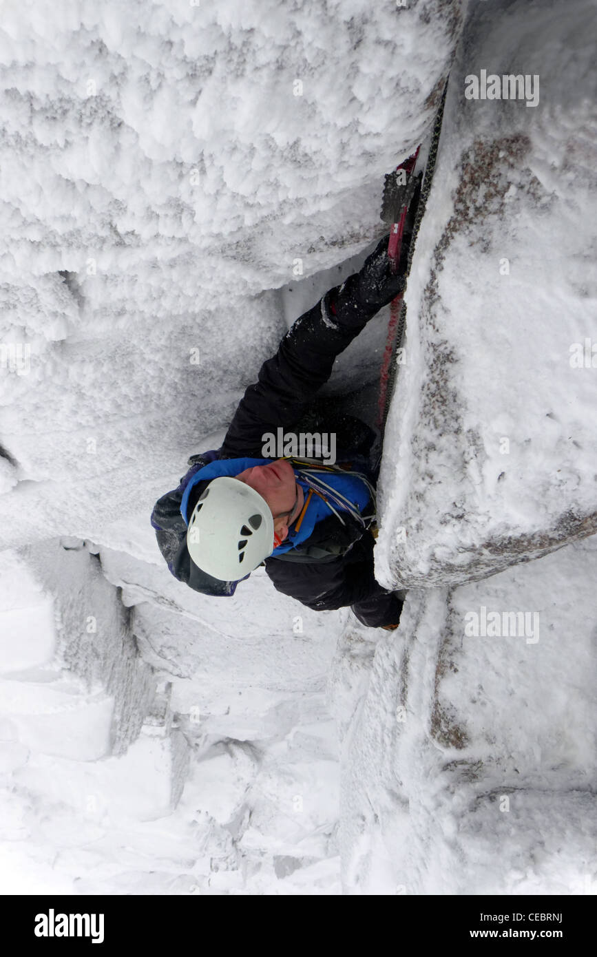 Winter climbing in the Cairngorms Stock Photo - Alamy