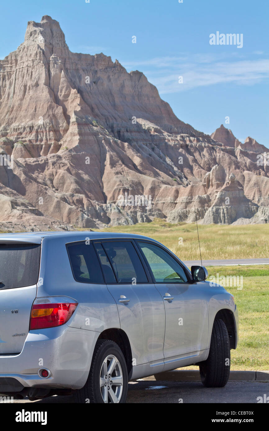 American Badlands Landscape National Park South Dakota Summer in USA hi ...
