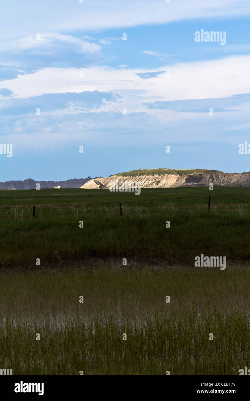 American Badlands prairie National Park South Dakota Summer in USA US ...
