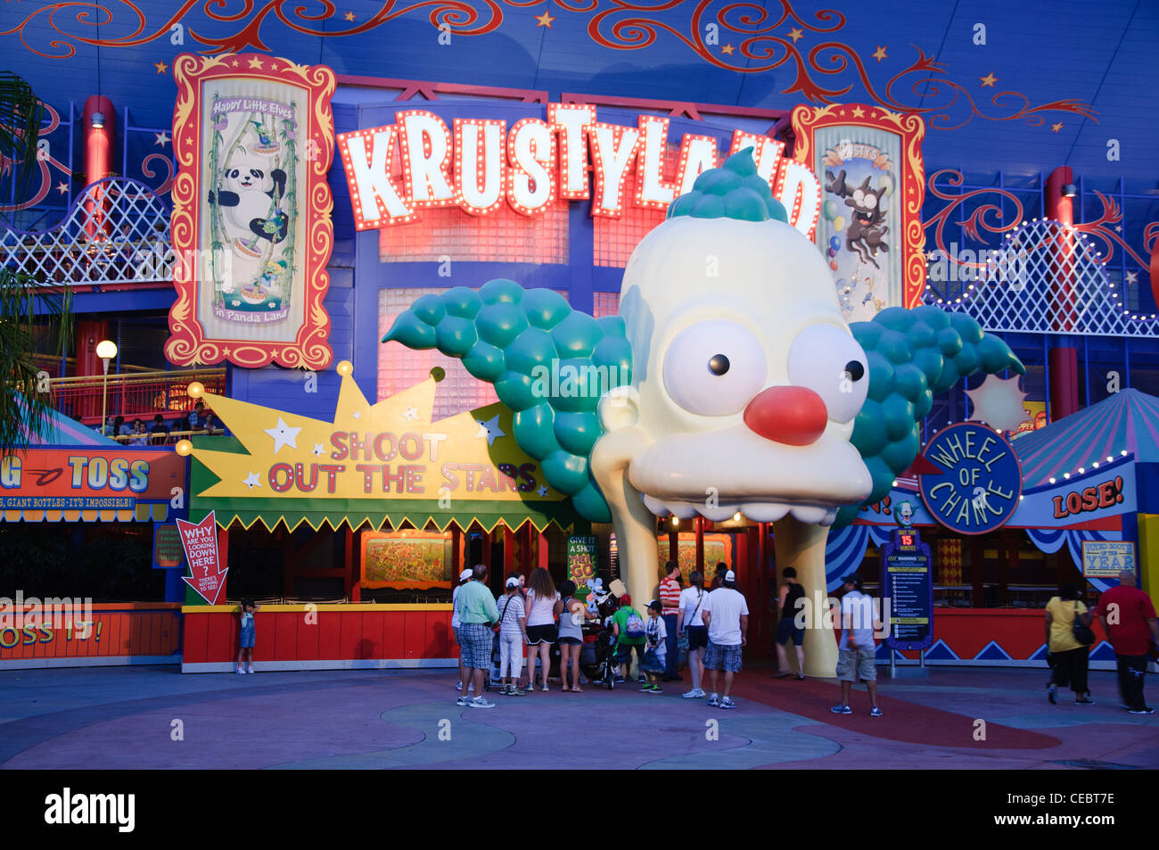 the simpsons ride krustyland in universal studios orlando florida Stock ...