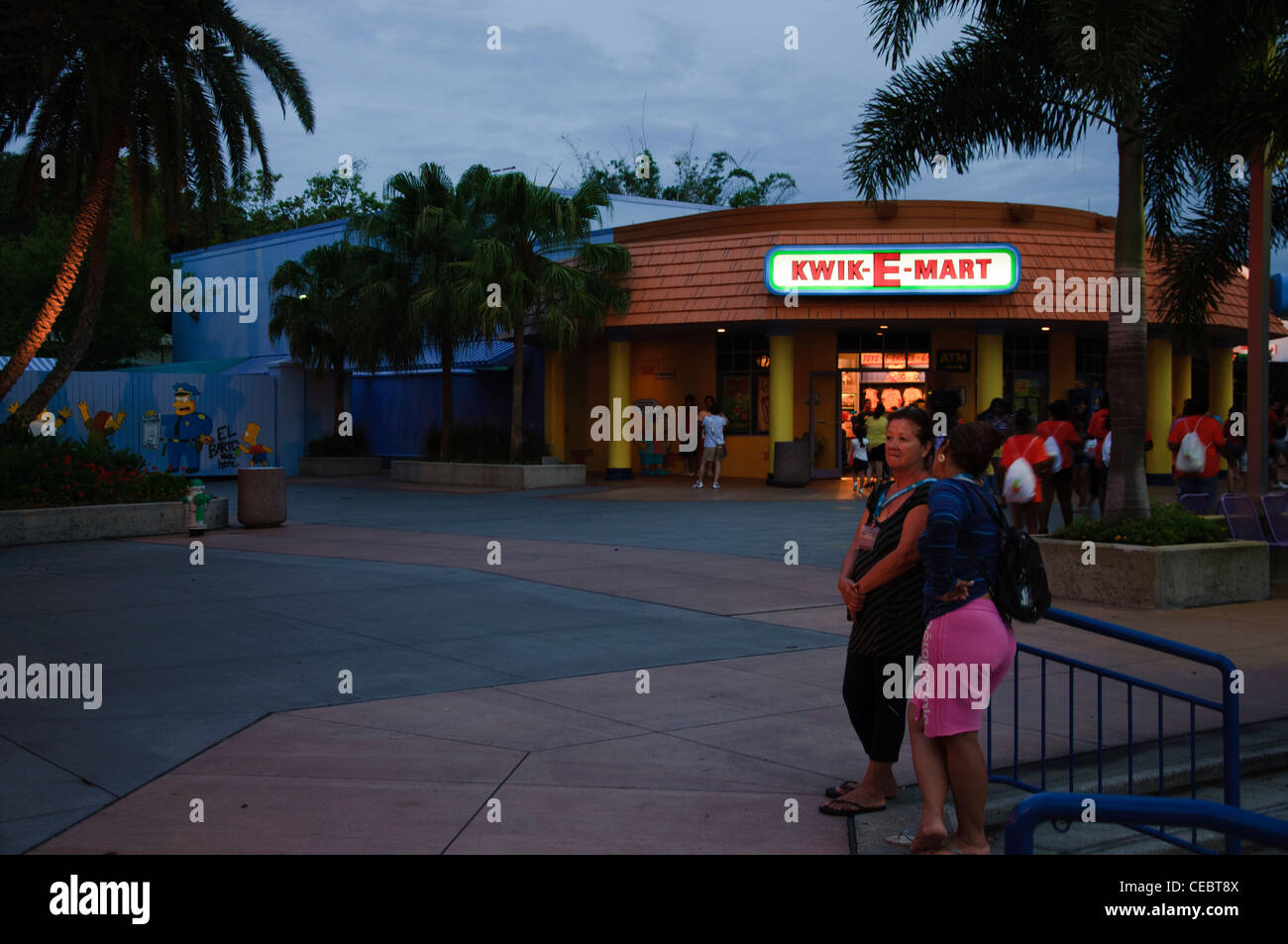 the simpsons ride krustyland in universal studios orlando florida Stock ...