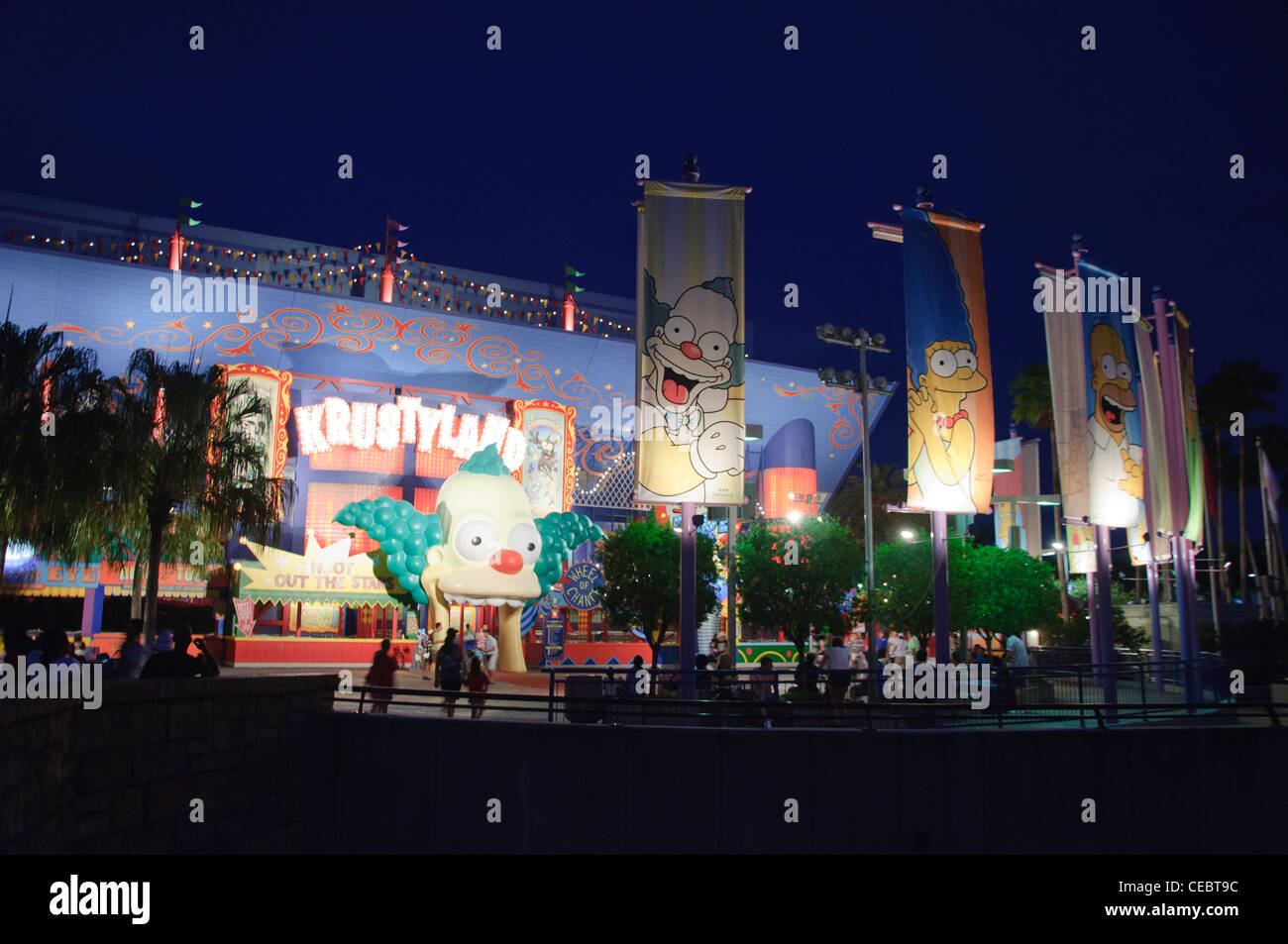 the simpsons ride krustyland in universal studios orlando florida Stock ...