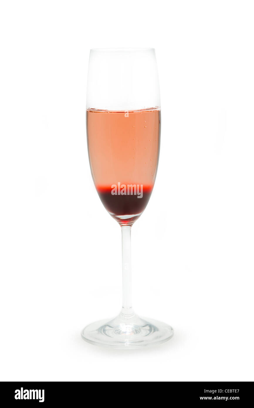 Kir Royal (Creme de cassis, sec Stock Photo - Alamy