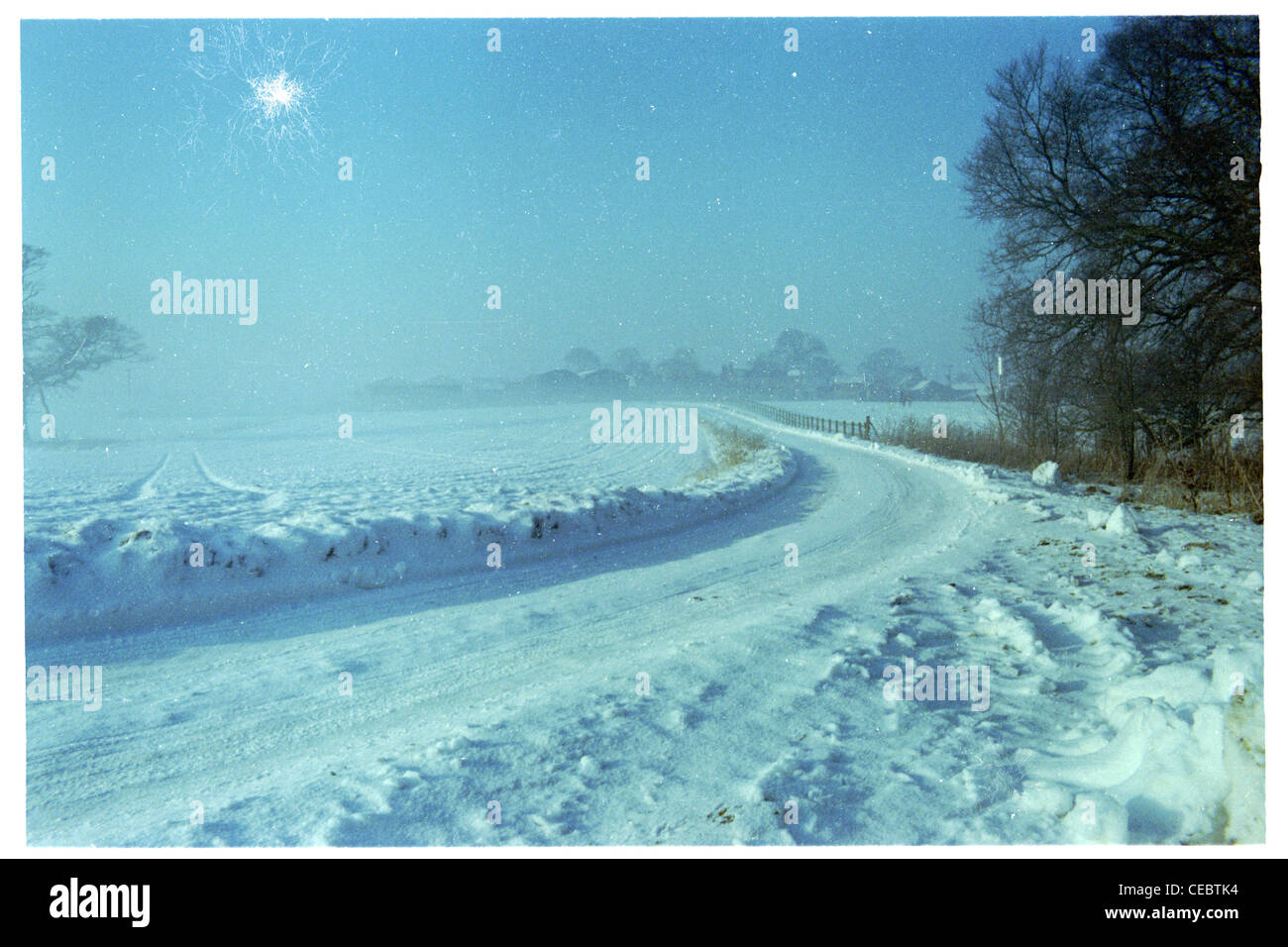 severe weather in east Yorkshire during the winter of 1980 shows a ...