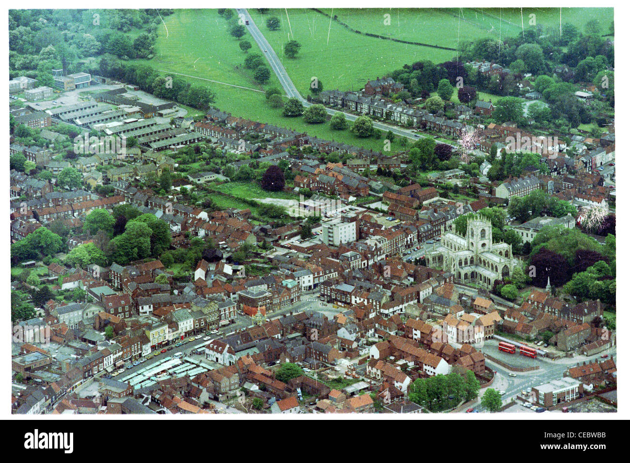 Aerial view beverley east yorkshire hi-res stock photography and images ...