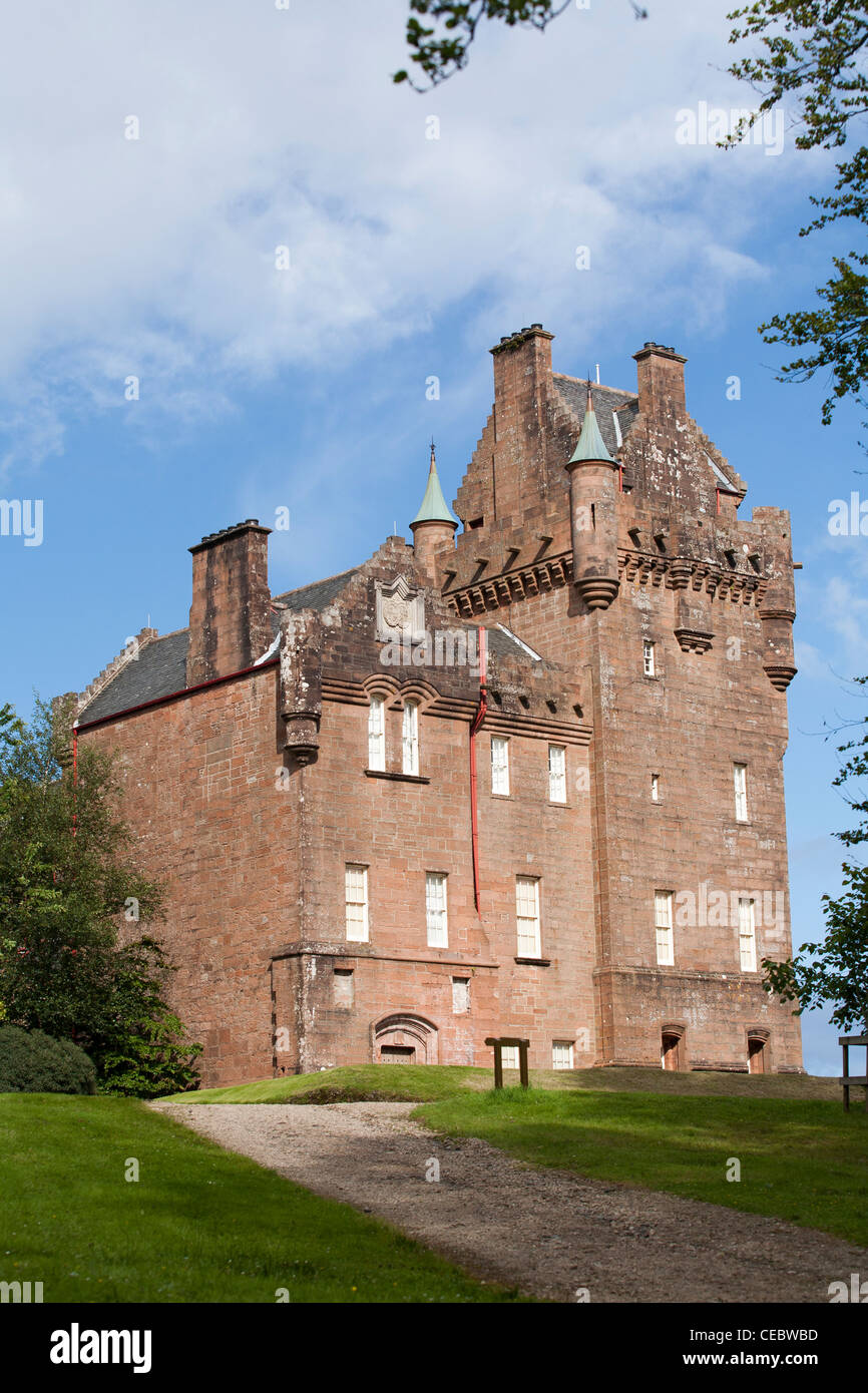 Brodick castle, a historic red sandstone property on the Isle of Arran ...