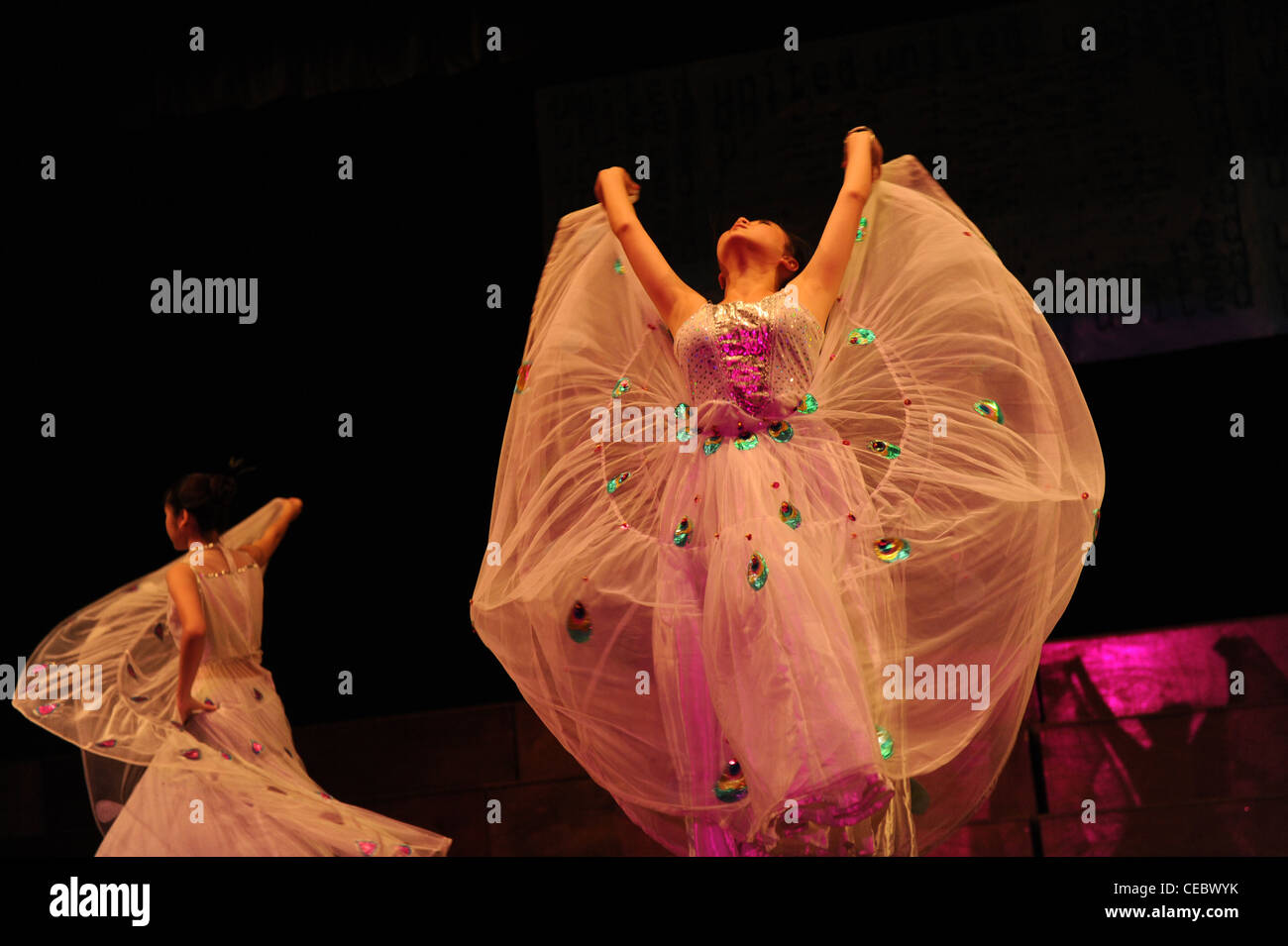 Chinese Peacock Dance ballet Stock Photo - Alamy