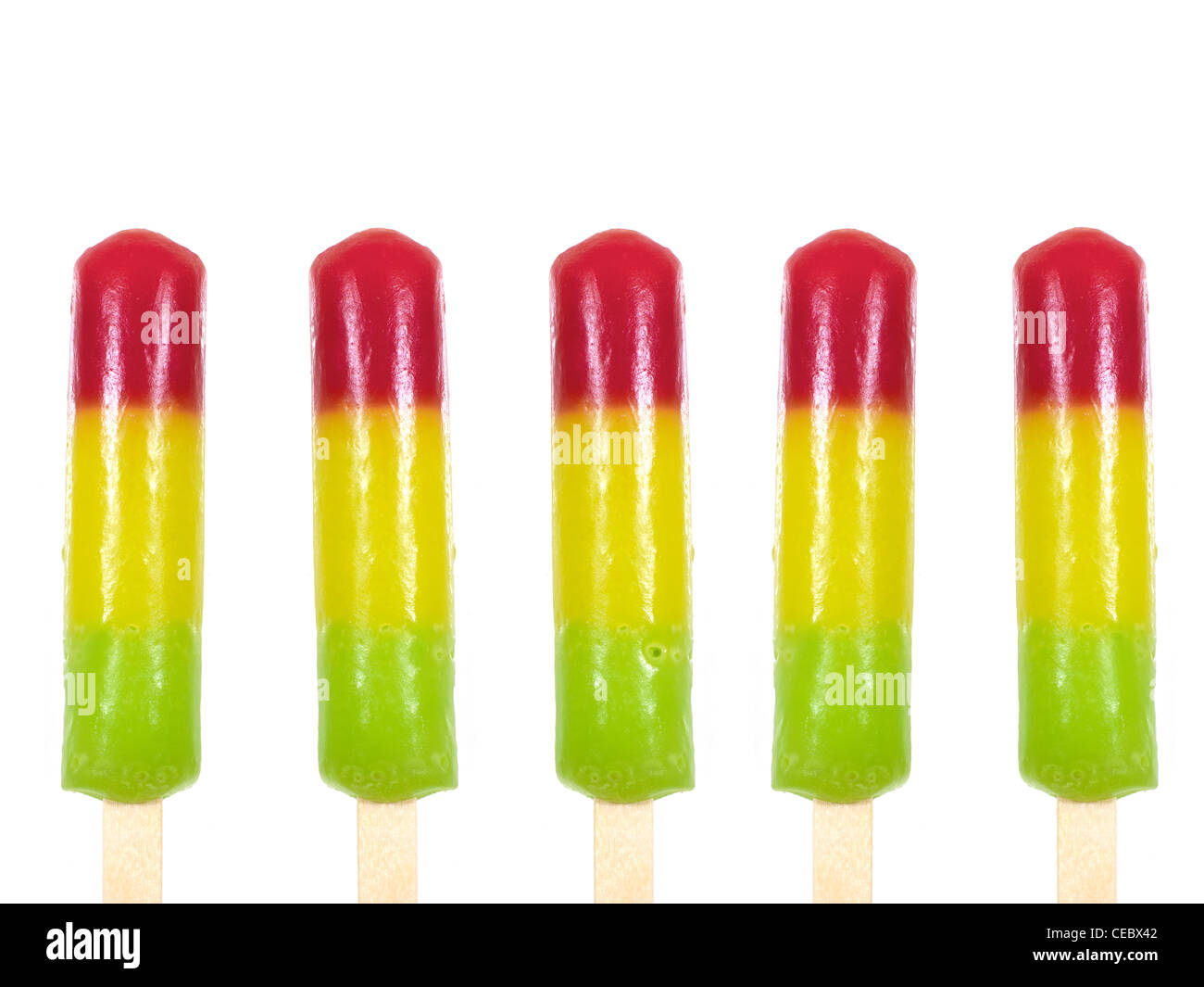 An icey pole isolated on a white background Stock Photo - Alamy