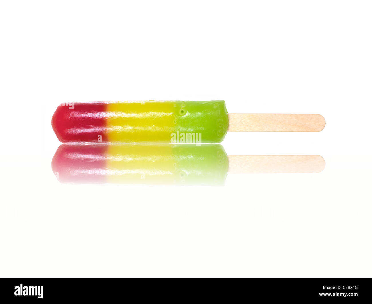 An icey pole isolated on a white background Stock Photo - Alamy