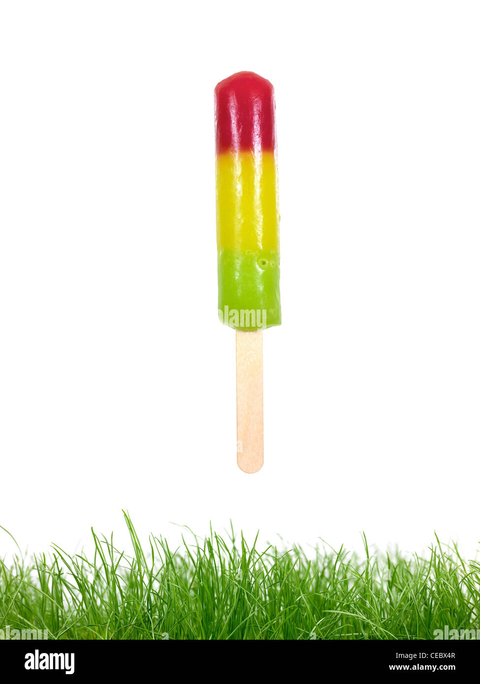 An icey pole isolated on a white background Stock Photo - Alamy