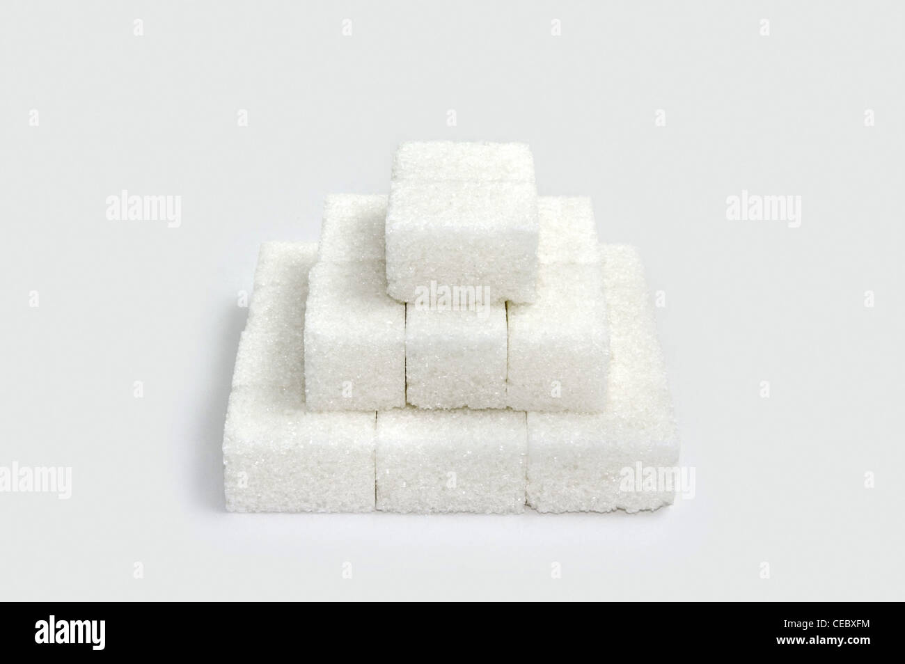 Pyramid of sugar blocks Stock Photo - Alamy