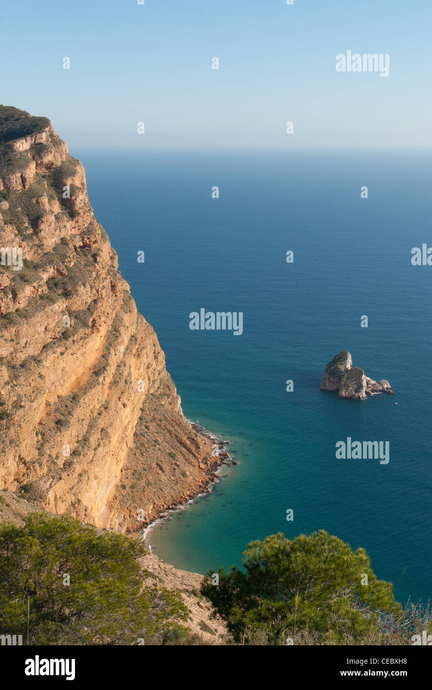 The steep cliffs of Sierra Helada, Costa Blanca, Spain Stock Photo - Alamy