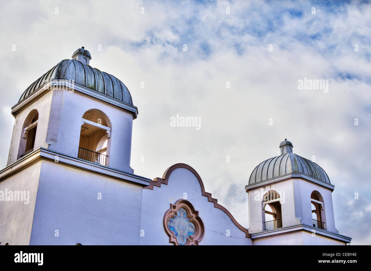 Spanish Style Stucco Barns