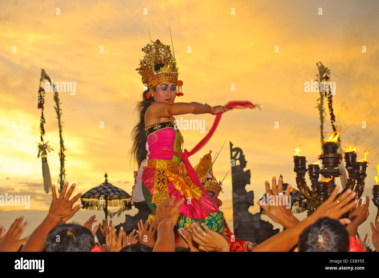 Balinese Kecak Dance a traditional and religious theater act that tells ...