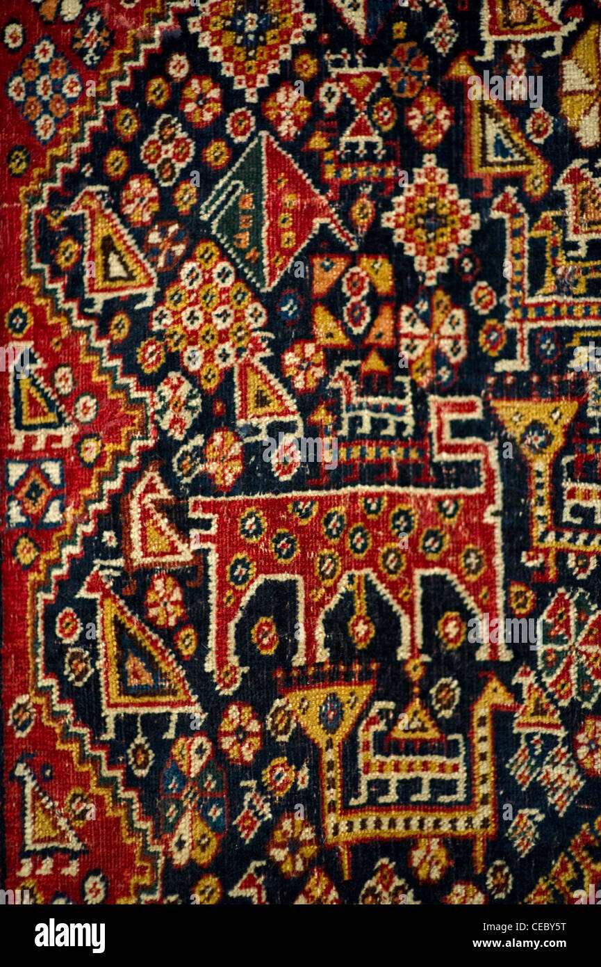 Antique Persian Handwoven Rug Carpet ART OF ASIA Stock Photo - Alamy