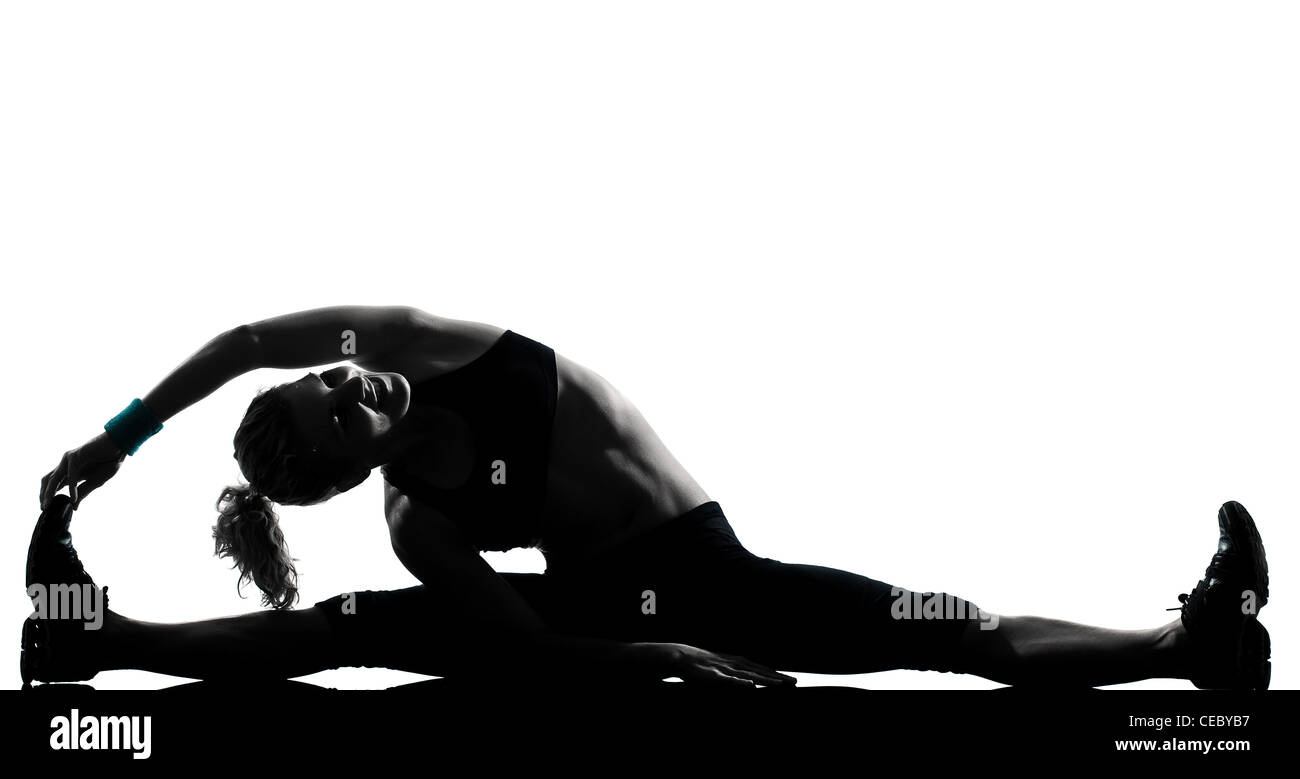 Aerobic exercises Black and White Stock Photos & Images - Alamy