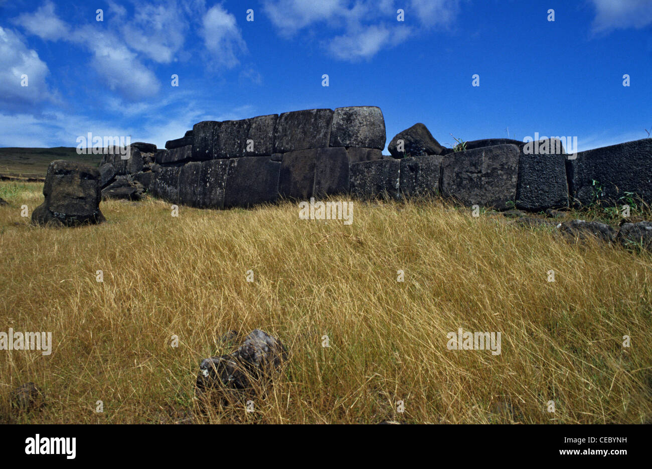 Vinapu Easter Island Chile Stock Photo - Alamy