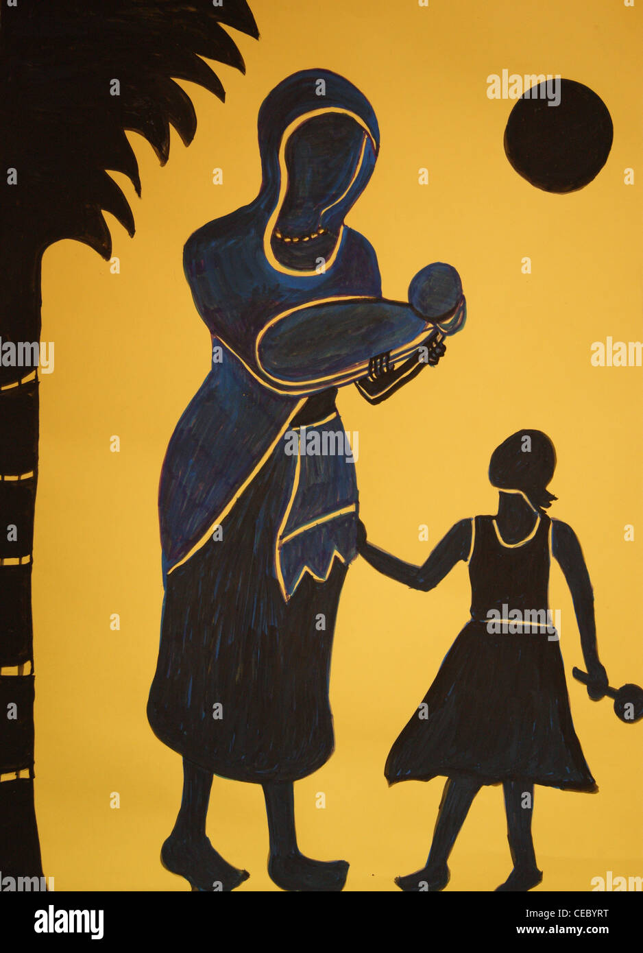 Mother And Children Art