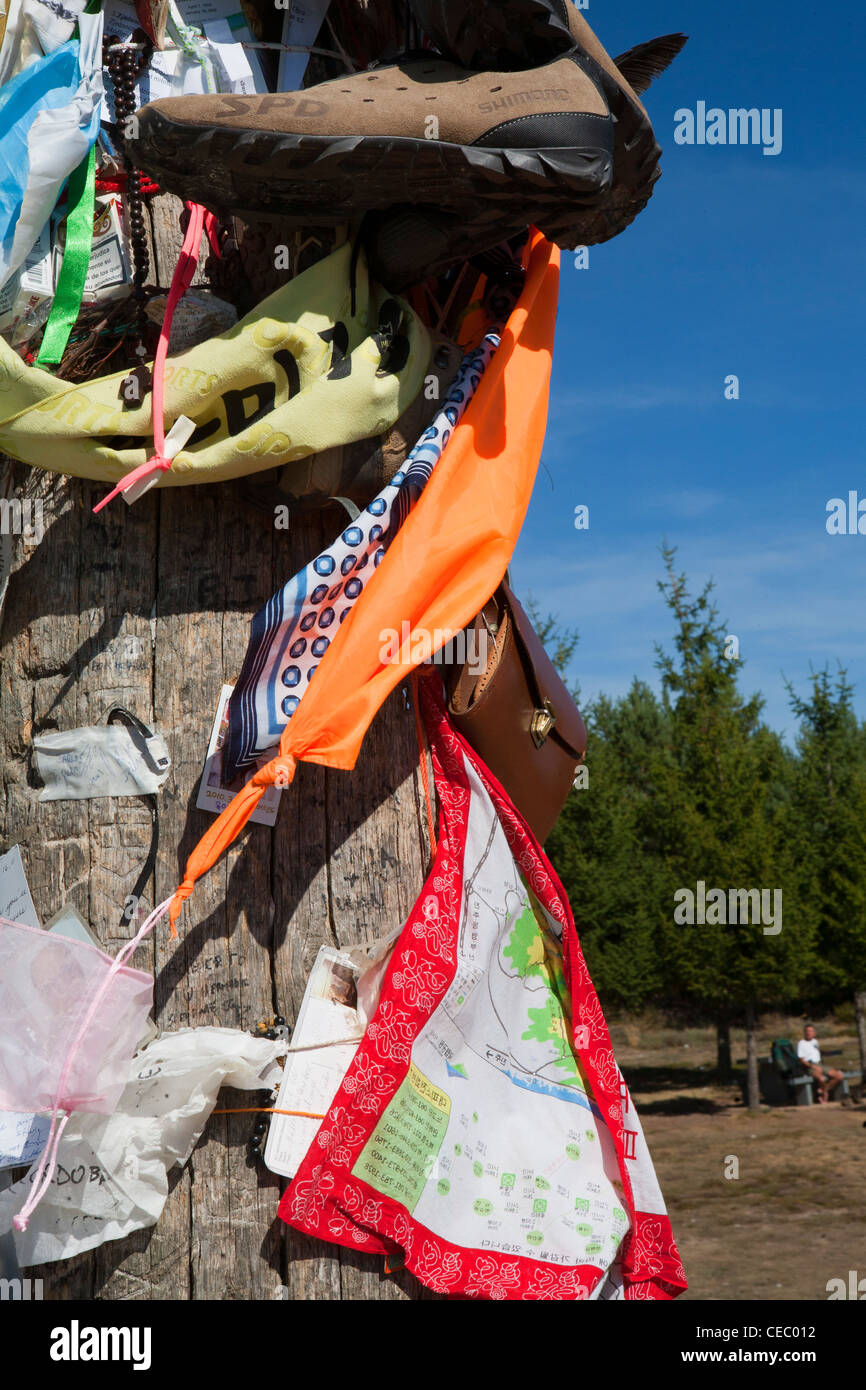 Cruz de ferro at the camino de santiago hi-res stock photography and ...