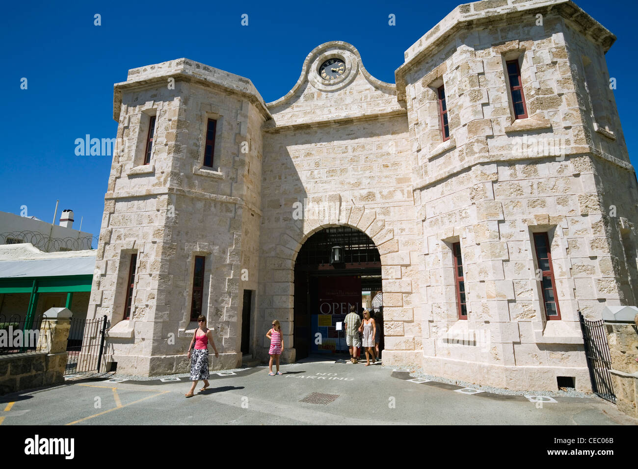 The Old Fremantle Prison. Built by convict labour the prison operated ...