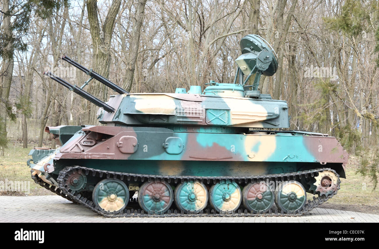 tank on the place in museum Stock Photo - Alamy