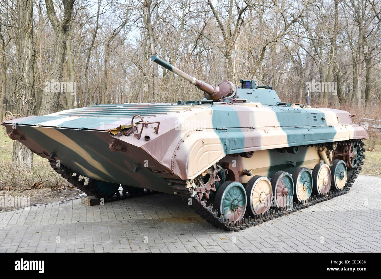 tank on the place in museum Stock Photo - Alamy