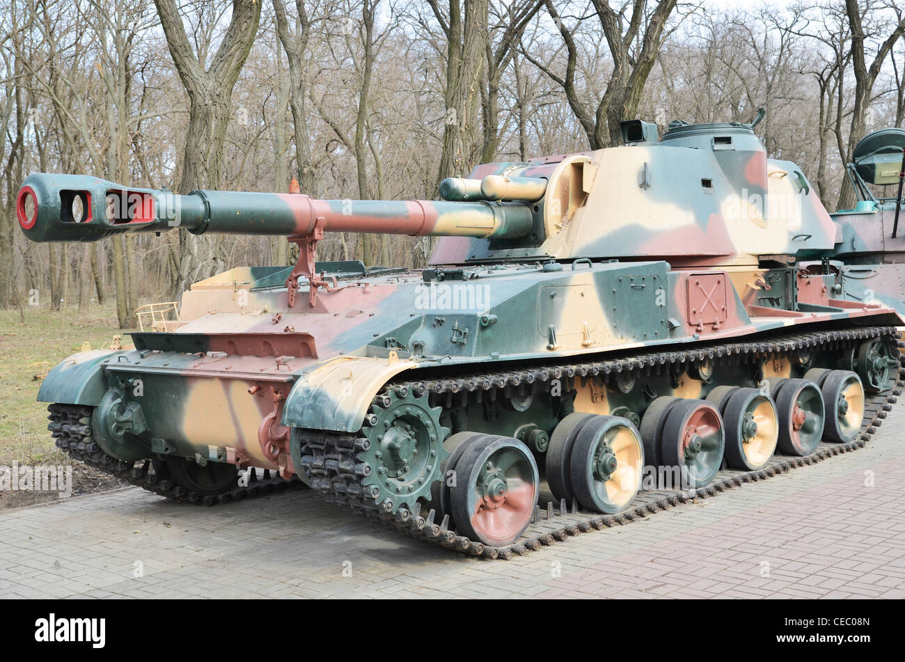 tank on the place in museum Stock Photo - Alamy
