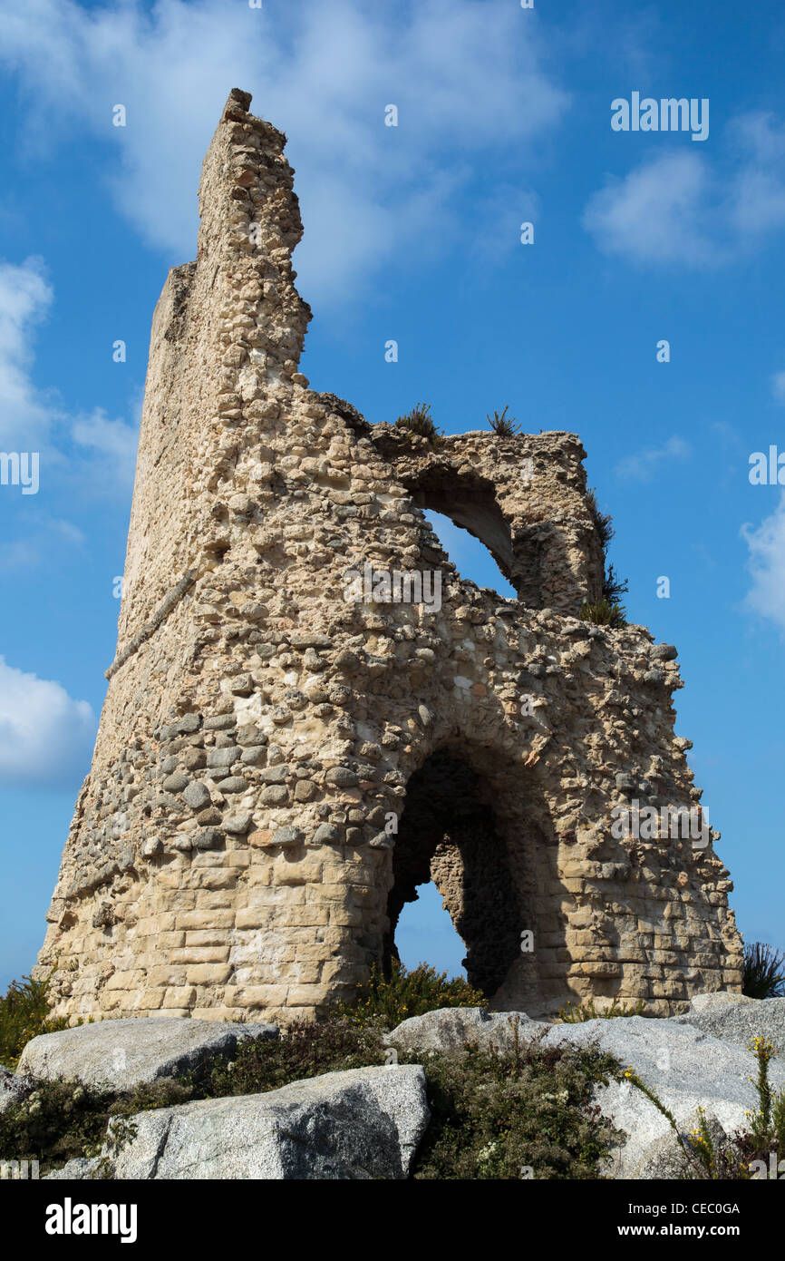 Ancient watchtower Norman Stock Photo - Alamy