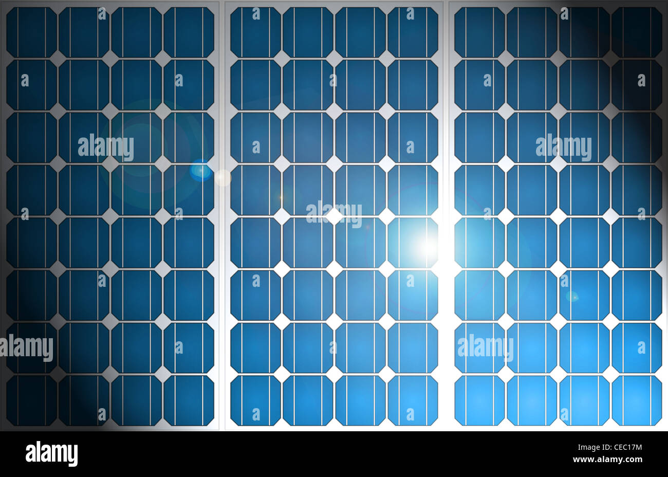 Illustration of solar panels pattern in a uniform formation with shaft ...