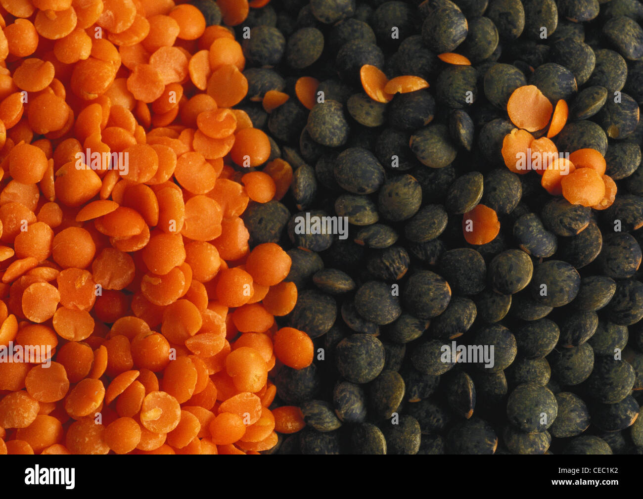 Dry lentils, close-up Stock Photo - Alamy