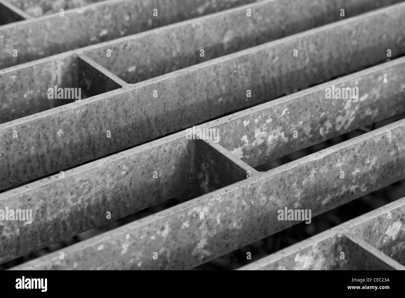 Cattle grid or cattle guard, close up Stock Photo - Alamy