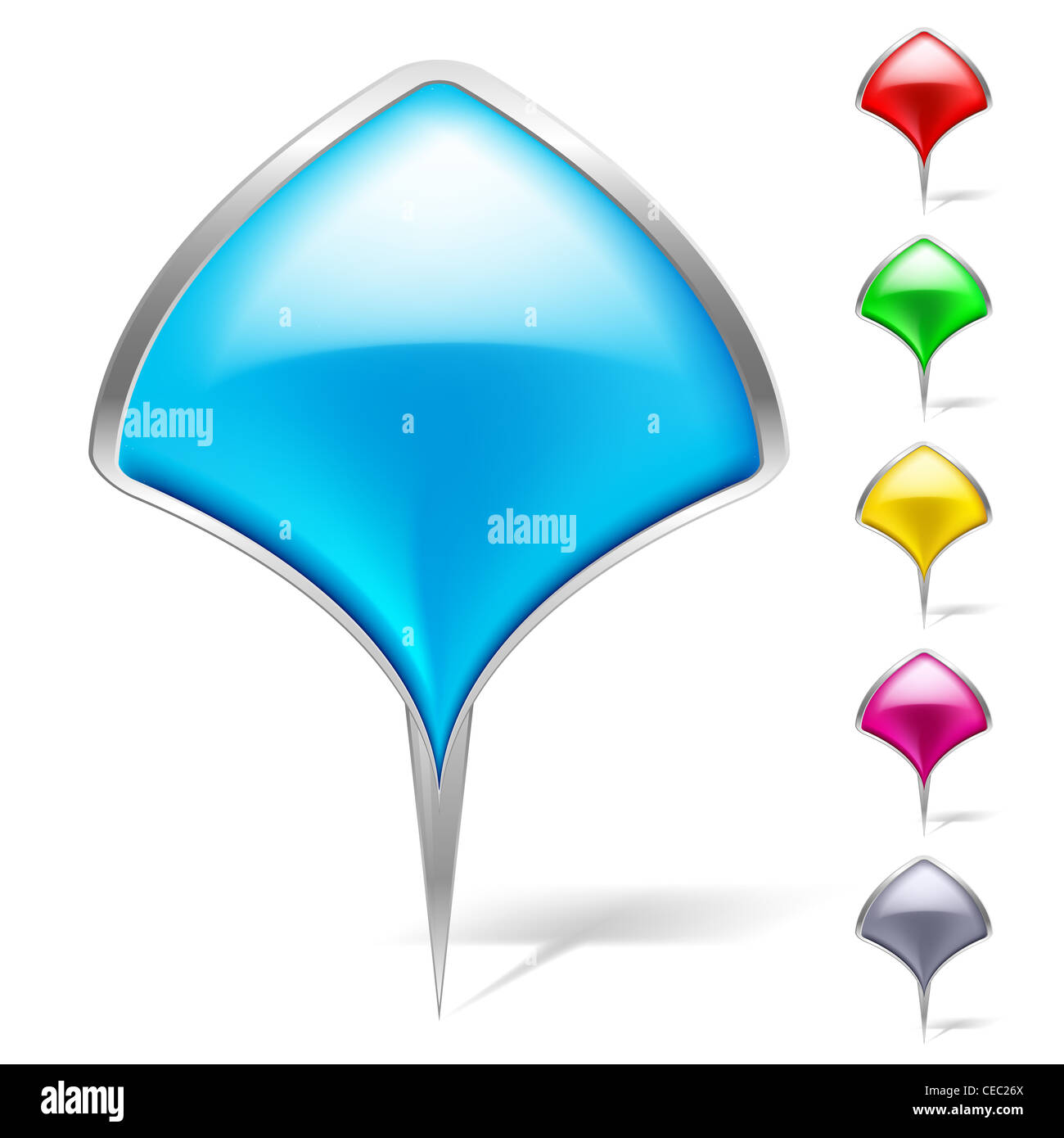 Abstract Pointers set. Illustration on white background for design ...