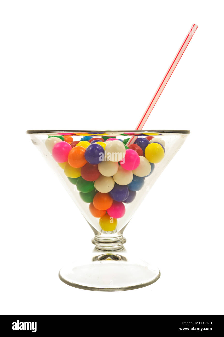 Bubble gum in large glass Stock Photo - Alamy