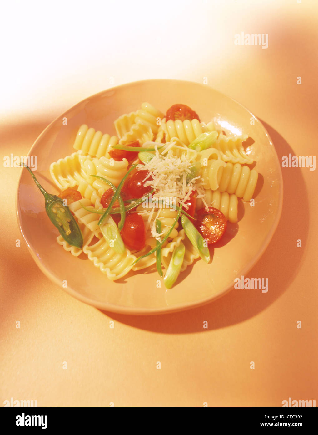 Riccioli with shallots and peperoncino ( Riccioli con cipolotti e ...