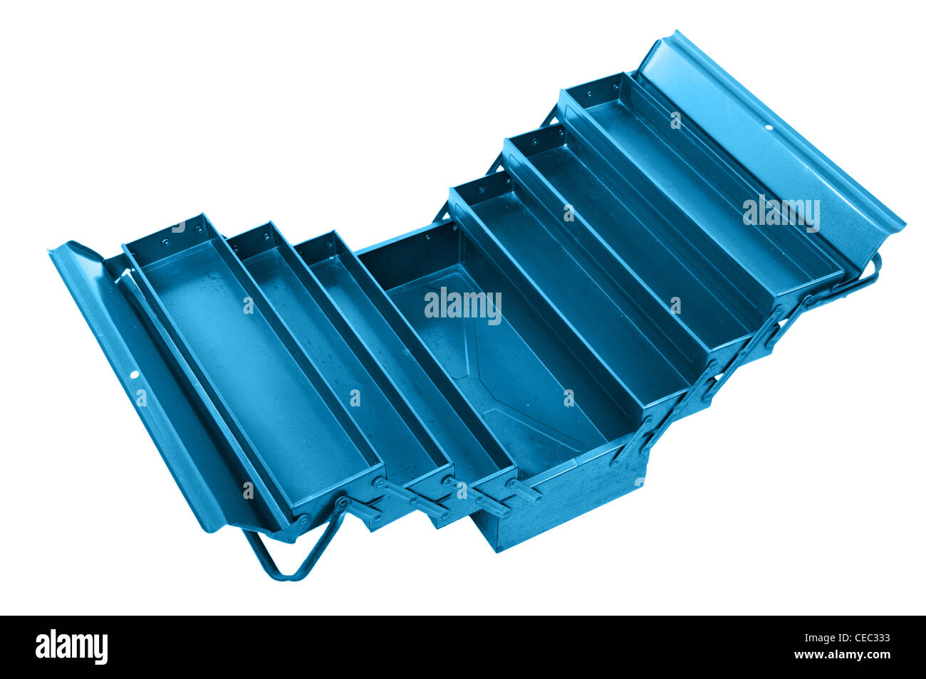 object on white - tool box close up Stock Photo - Alamy