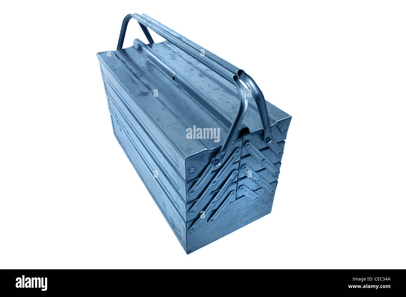 object on white - tool box close up Stock Photo - Alamy