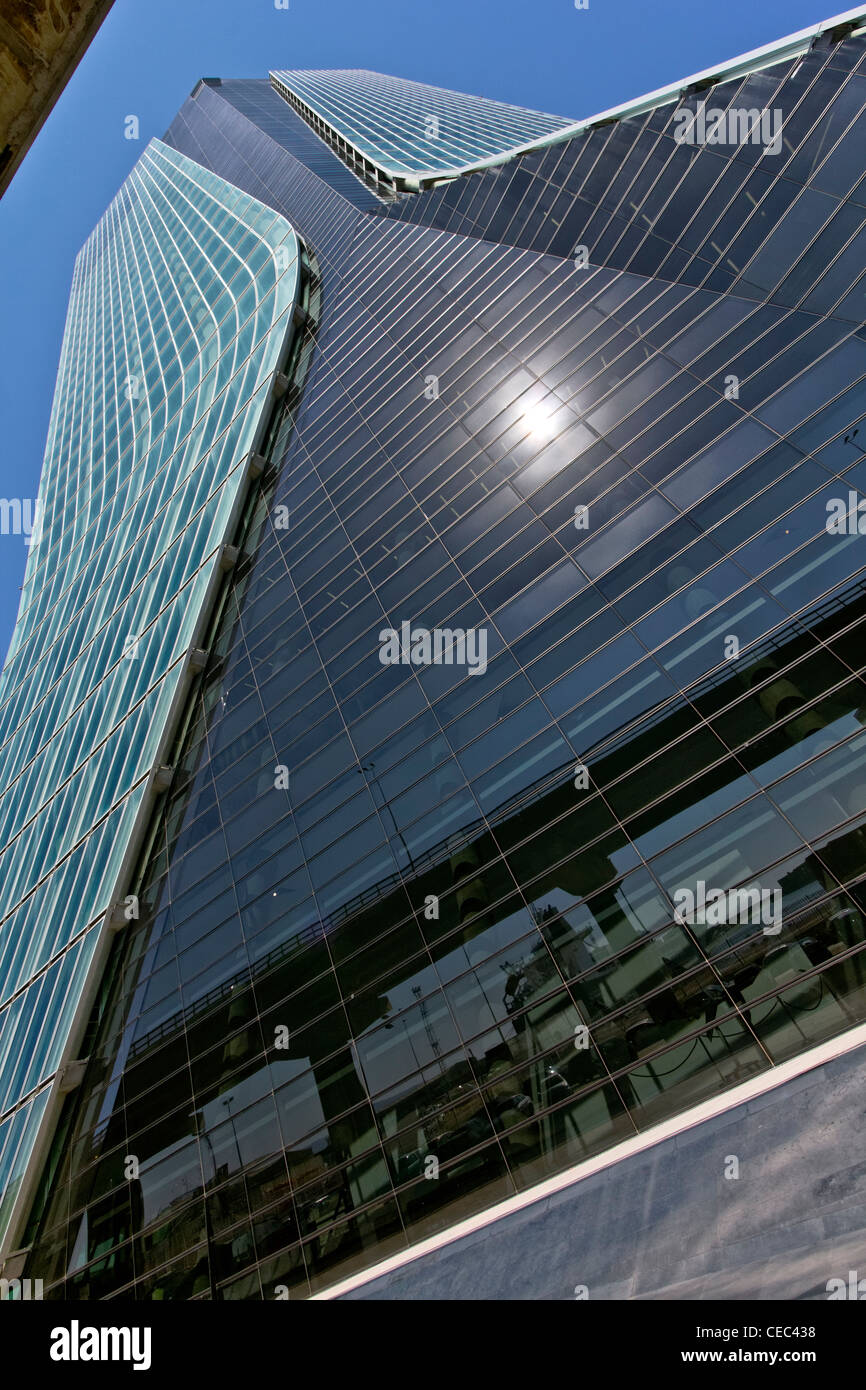 The CMA CGM Tower skyscraper in Euroméditerranée, the central business ...