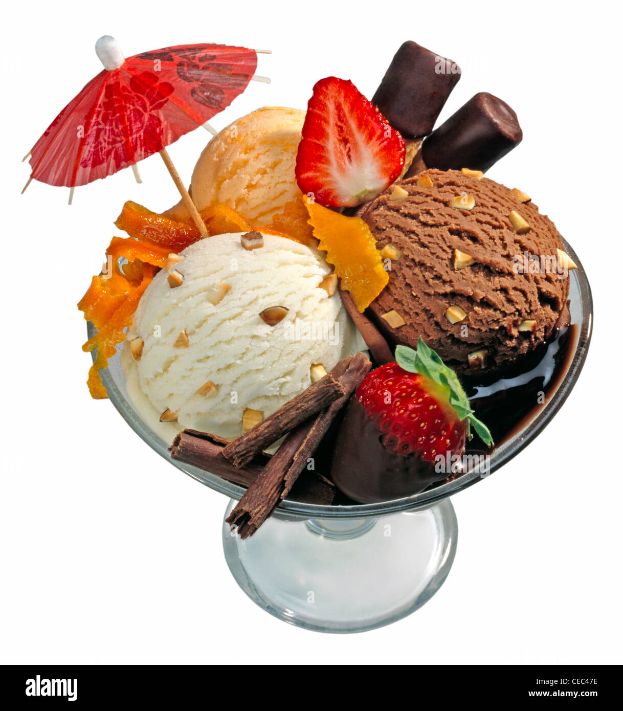 Multi flavor ice cream Stock Photo - Alamy