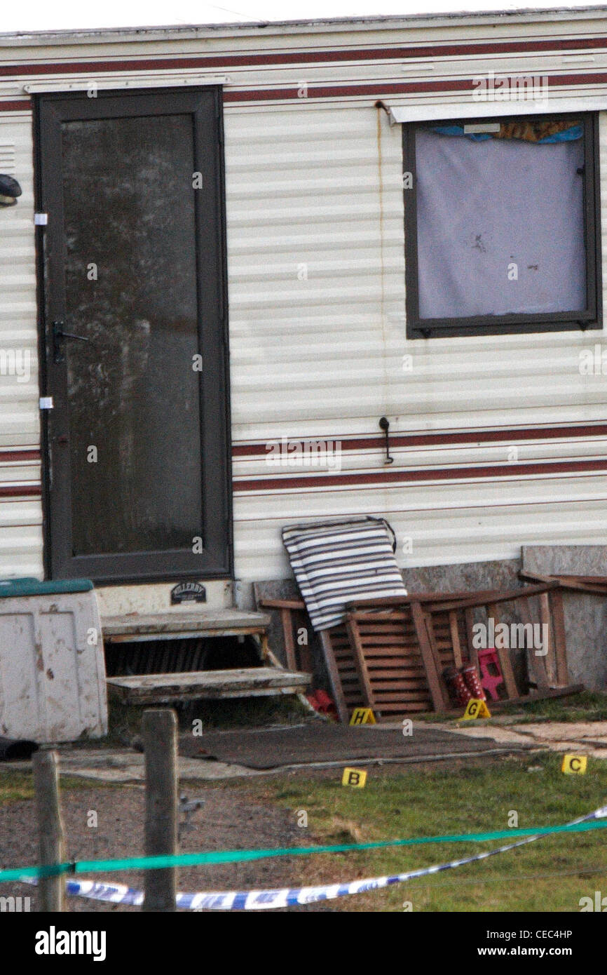 General view of the scene in Lower Mill Farm, Stanwell Moor where Mark ...