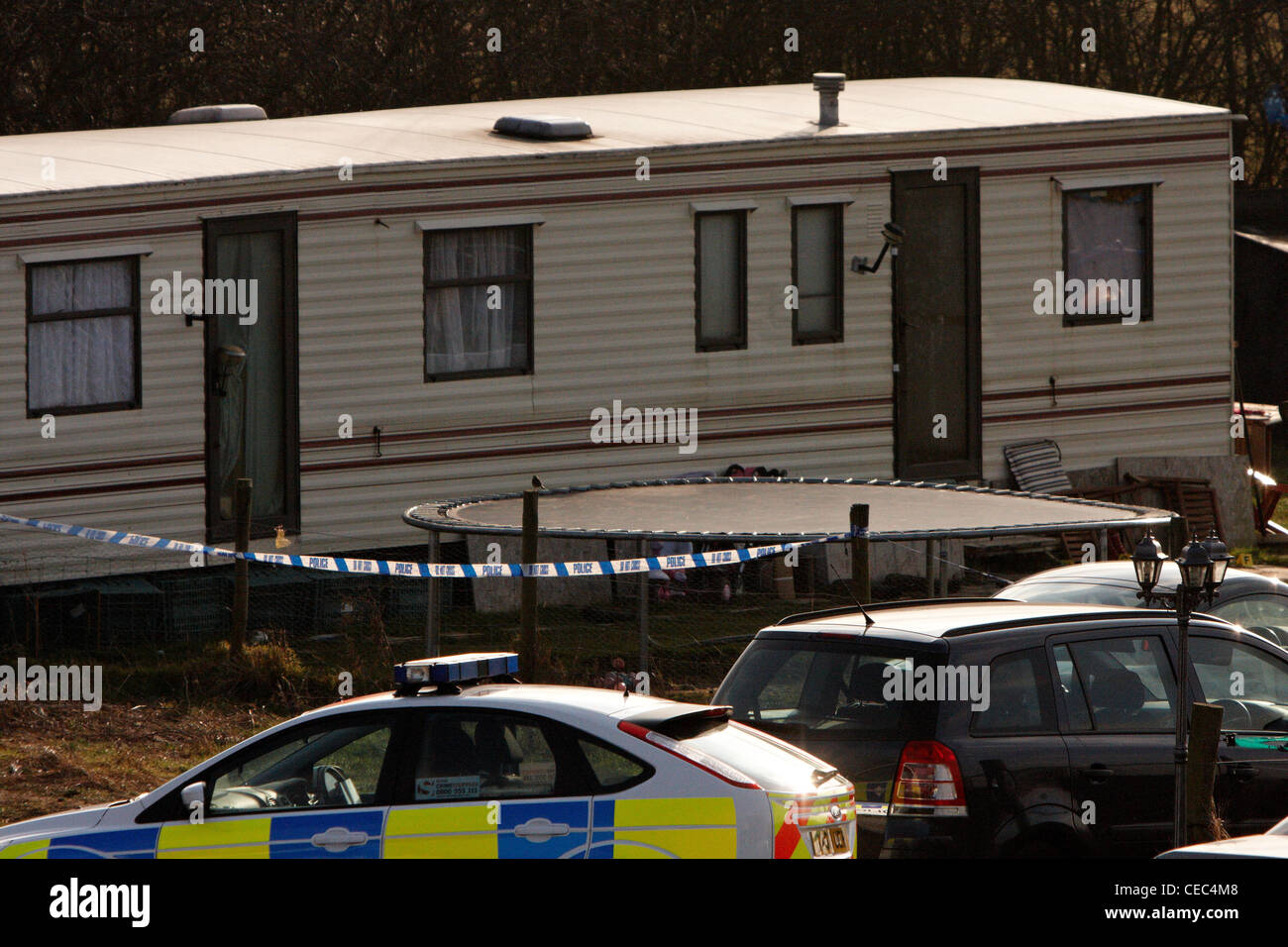 General view of the scene in Lower Mill Farm, Stanwell Moor where Mark ...