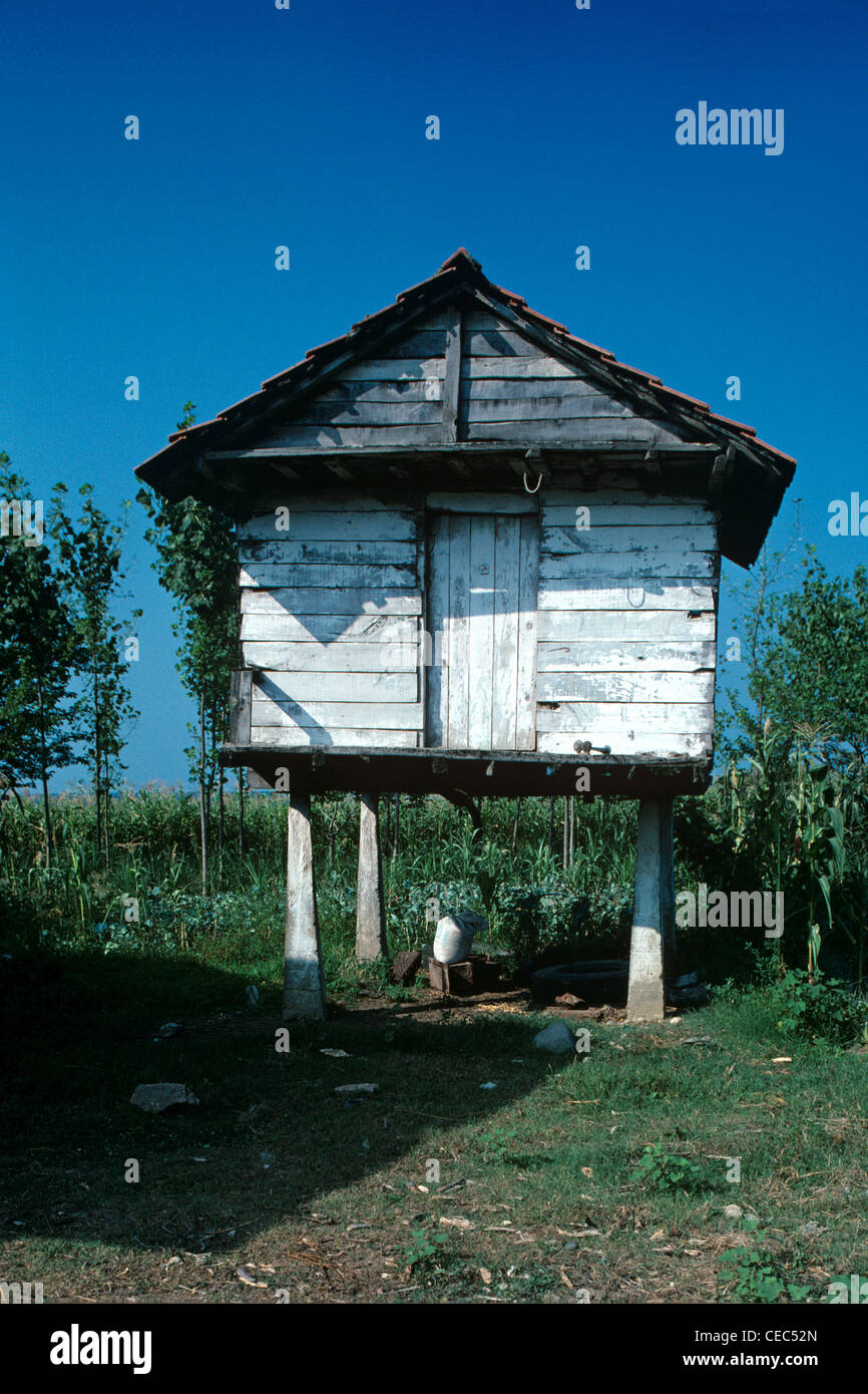 Raised Granary, Grain Store or Food Store, a Traditional Timber ...